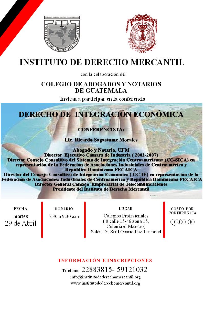 Instituto De Derecho Mercantil Idm Guatemala Derecho De Integración